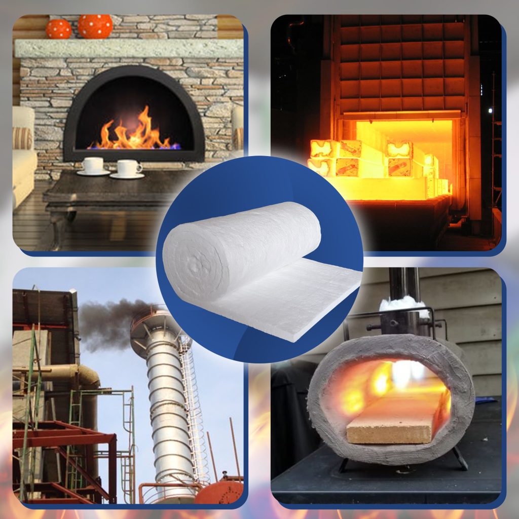 Ceramic Fiber Insulation Blanket, 1″ x 24″ x 32″, 8# 2400F, Flame ...