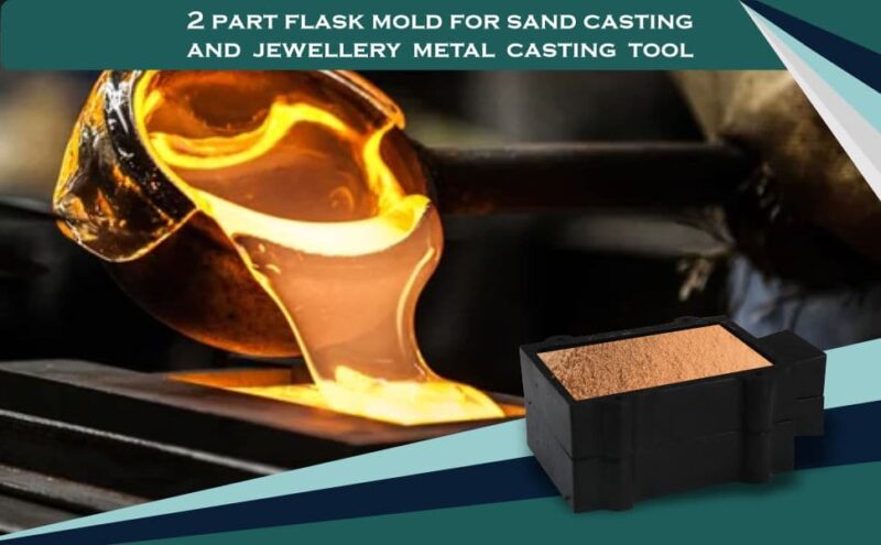 Cast Iron 2-Part Flask Mold Frame for Sand Casting Jewelry Metal ...