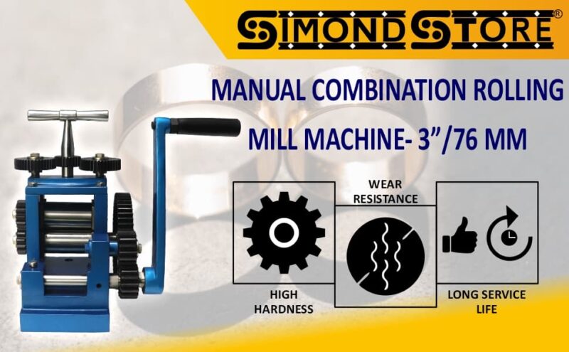 SIMOND STORE Rolling Mill Machine, 3 Inch (76 mm), 5 Rollers ...