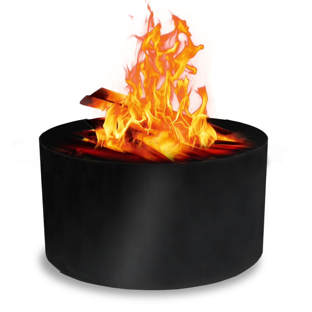 Fire Rings for Outdoors Heavy Duty – fire Pit Ring 48 inch – No Bottom ...