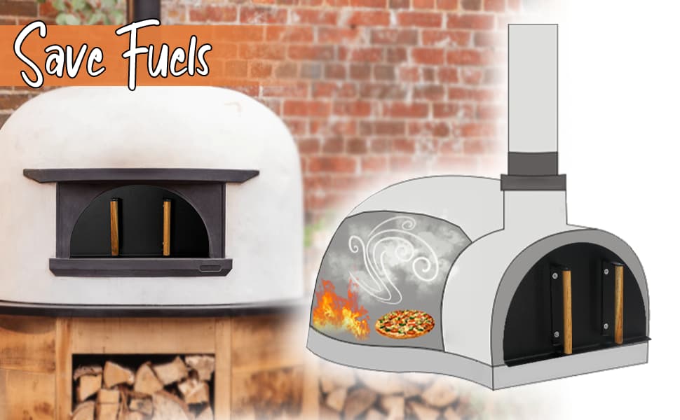 Simond Store Pizza Oven Door 20?(L) X 11?(H) Stainless Steel Heavy Duty ...