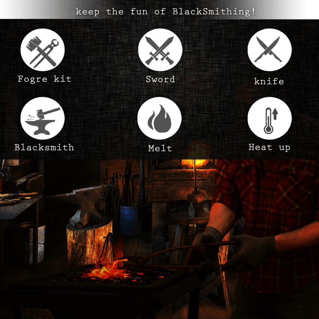 Simond Store Blacksmithing Welded Firepot Coal Forge 10 x12 Inch Blacksmith Forging Tools Knife ...