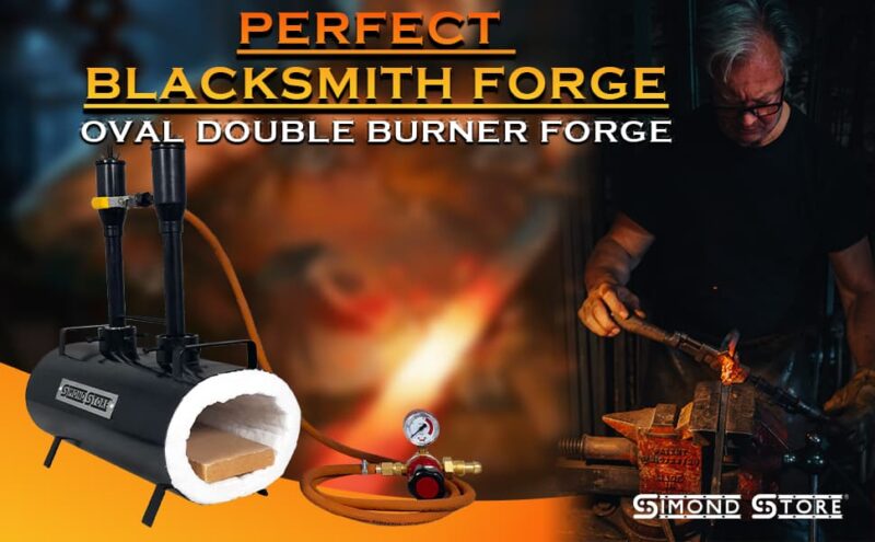 Simond Store Portable Propane Gas Forge Double Burner Knife and Tool ...
