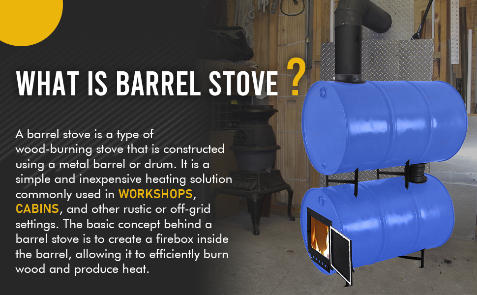 Sonret Barrel Fire Kit ? Perfect for 30-55 Gallon Barrel Metal Barrel ...