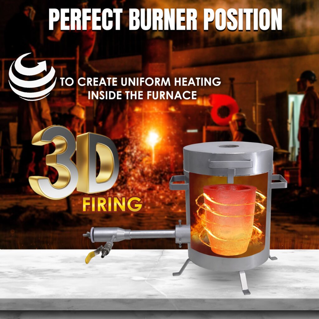 12 Kg Large Capacity Propane Gas Melting Furnace Kit w Clay Graphite ...