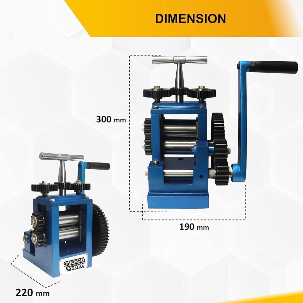 SIMOND STORE Rolling Mill Machine, 3 Inch (76 mm), 5 Rollers ...