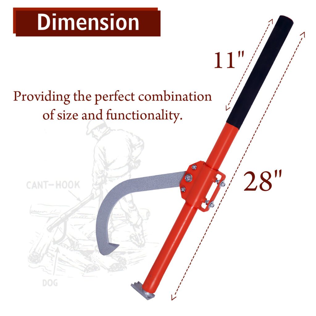 28″ Can’t Hook – Carbon Steel Wood Log Moving Tool with Fully ...