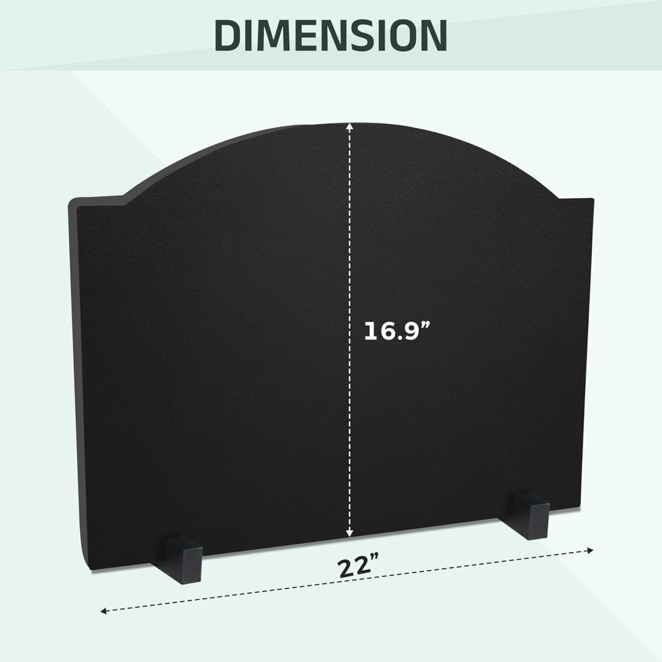 Simond Store – Fire Back 26”- Firebacks for Fireplace with Feet – Cast ...