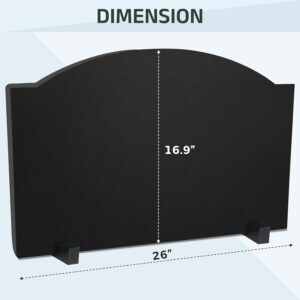 Simond Store – Fire Back 26”- Firebacks for Fireplace with Feet – Cast ...