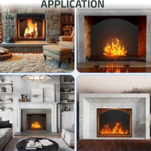Simond Store – Fire Back 26”- Firebacks for Fireplace with Feet – Cast ...
