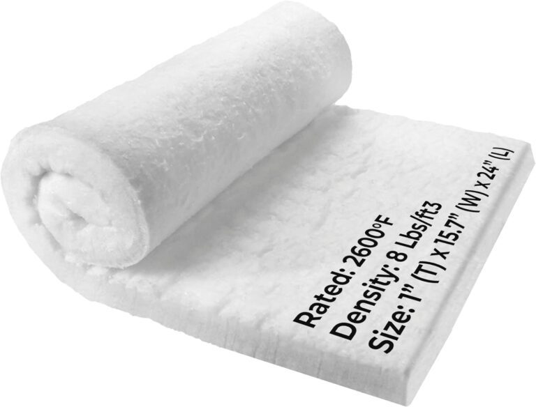 SIMOND STORE Ceramic Fiber Blanket – 24″ x 15.7″ x 1″ Thick – 2600F 8 ...